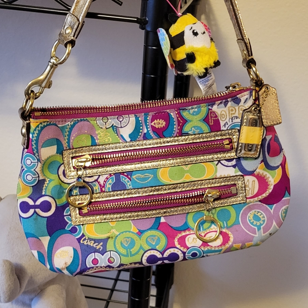 Coach Poppy Collection Shoulder Bag - Gem